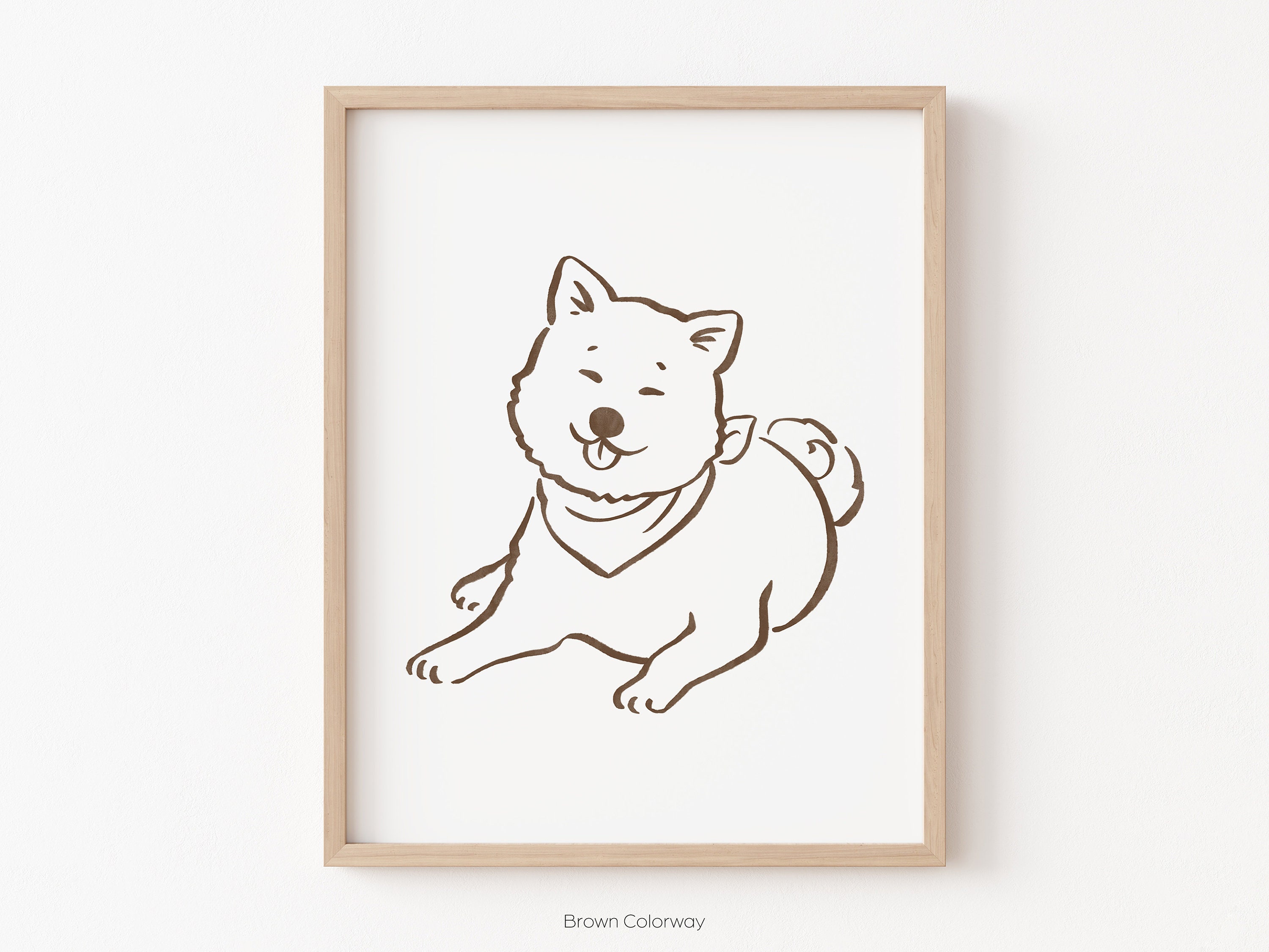Printable Shiba Inu Wall Art, Shiba Dog Wall Art, Shiba Inu Wall Decor ...