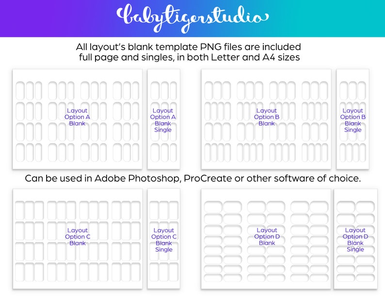 Editable Canva Waterslide Diy Nail Decal Design Templates For Etsy