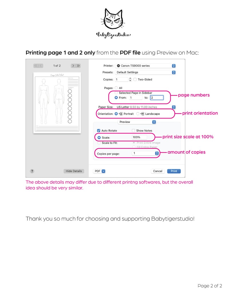 Instant Download - 9-heads Womens Fashion Croquis Template, Printable ...