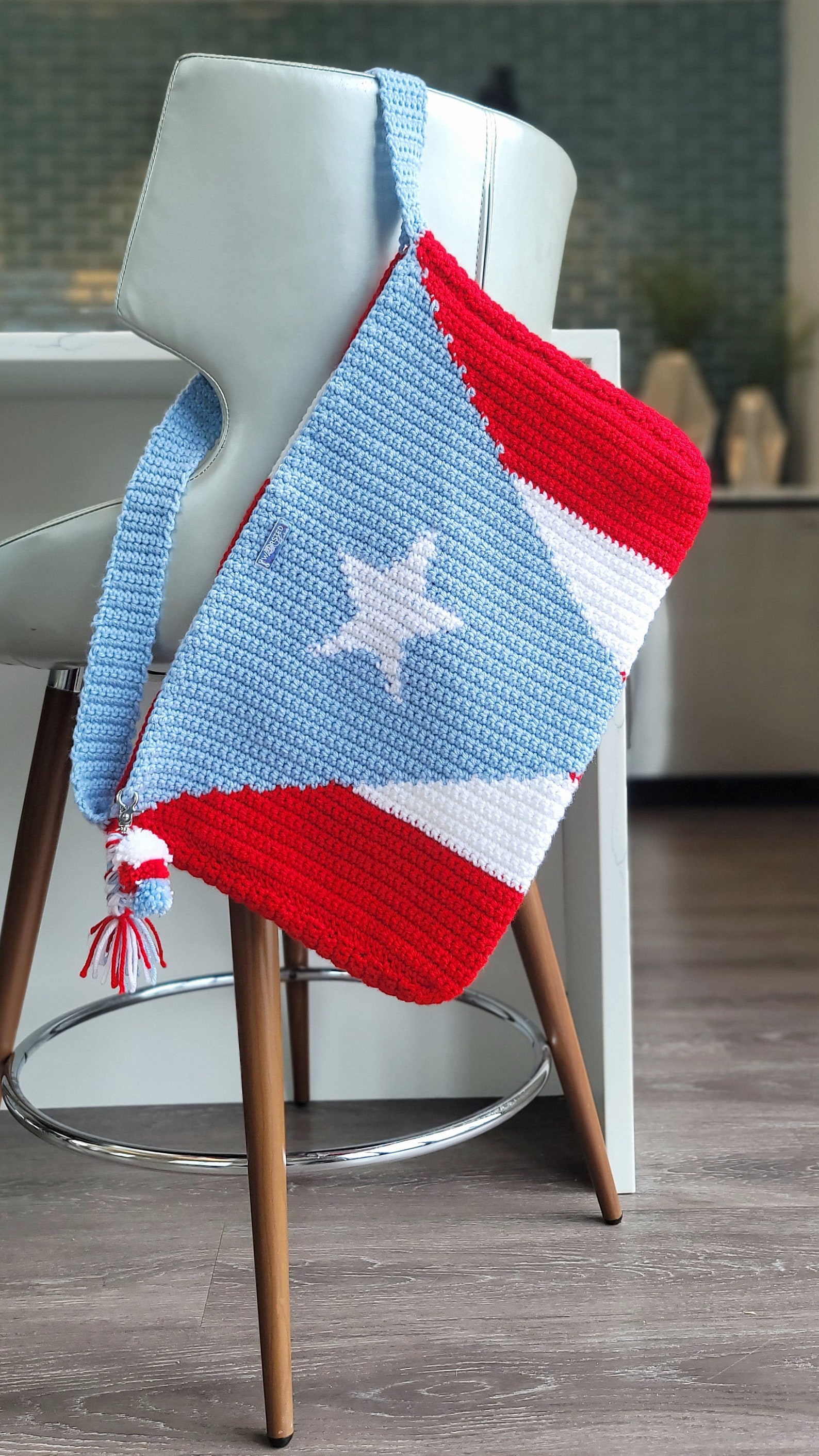 Puerto Rican Flag Tote Bag Crochet Pattern - Etsy