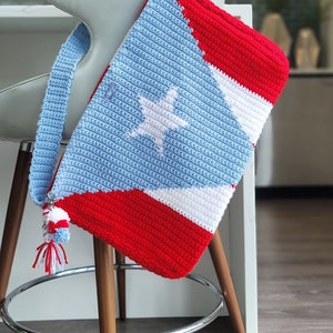 Puerto Rican Flag Tote Bag Crochet Pattern - Etsy