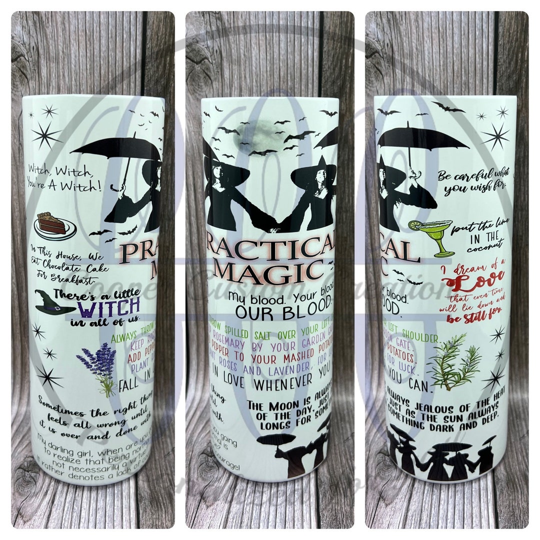 Practical Magic Tumbler / Movie Tumbler / Nostalgic Tumbler / Movie ...