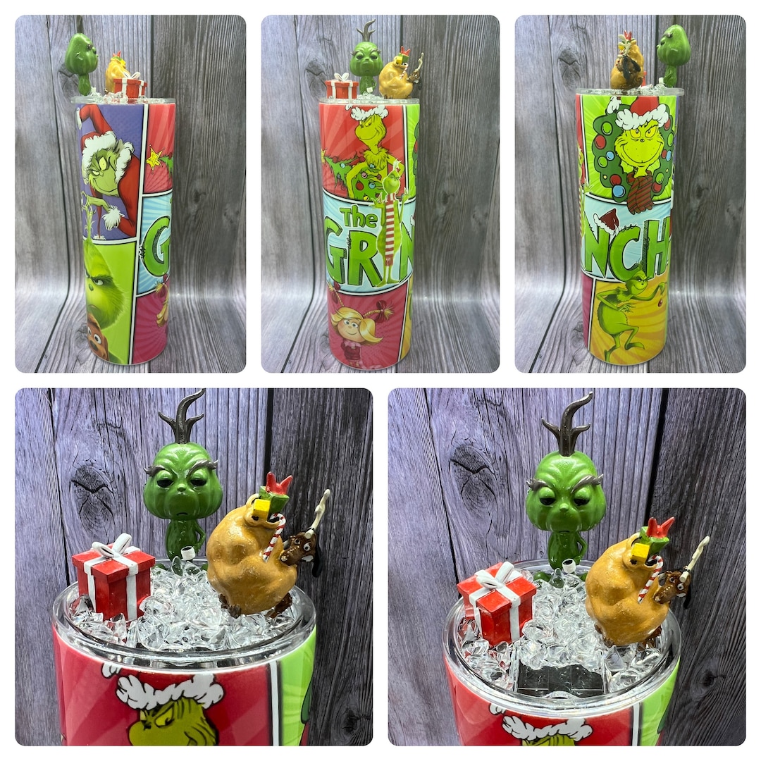 Fuzzy Green Guy Tumbler / Morning Grouch Movie Tumbler / Christmas ...