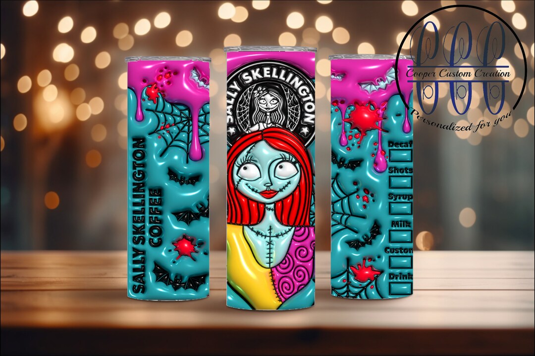 Puff NBC Tumbler / Movie Tumbler / Sally / Coffee Design / Colorful ...