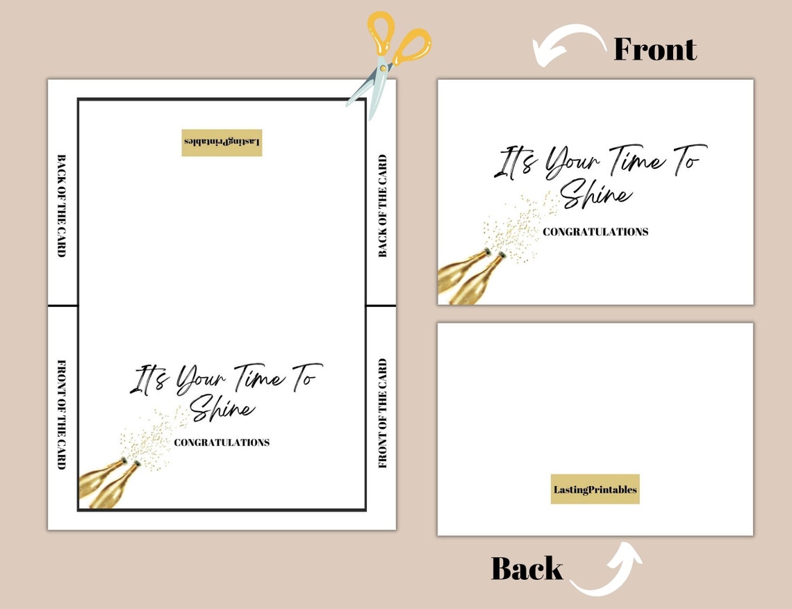 NEW JOB CARD: Printable Instant Download, Job Promotion Card, Job ...