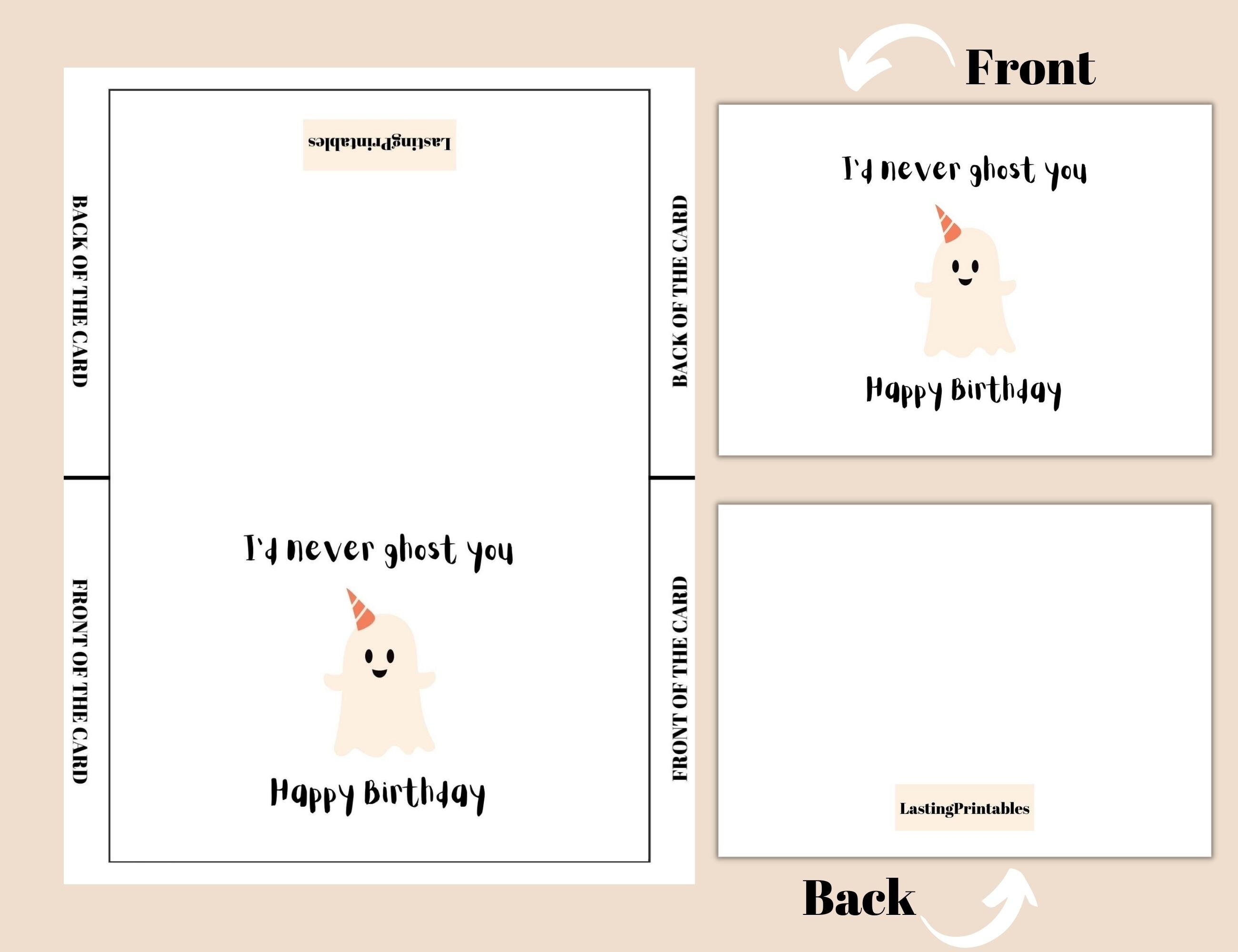 FALL BIRTHDAY CARD: Printable Instant Download Simple - Etsy