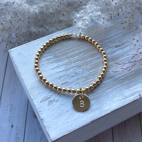 Gold Filled Personalized Charm Bracelet - Etsy