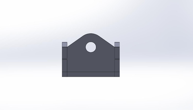 Side Mounting Axle Side Shock Bracket DXF File - Etsy