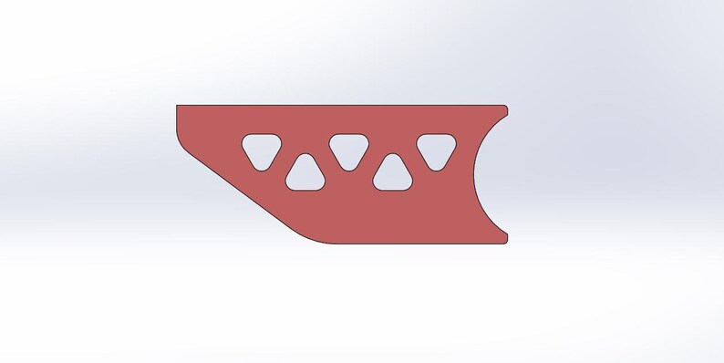 Flat Tube Mount DXF File - Etsy