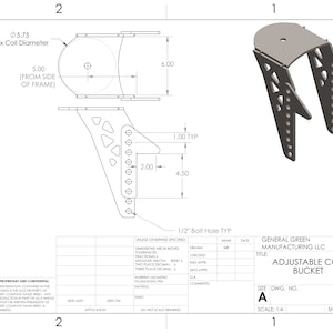Adjustable Coil Bucket DXF File - Etsy
