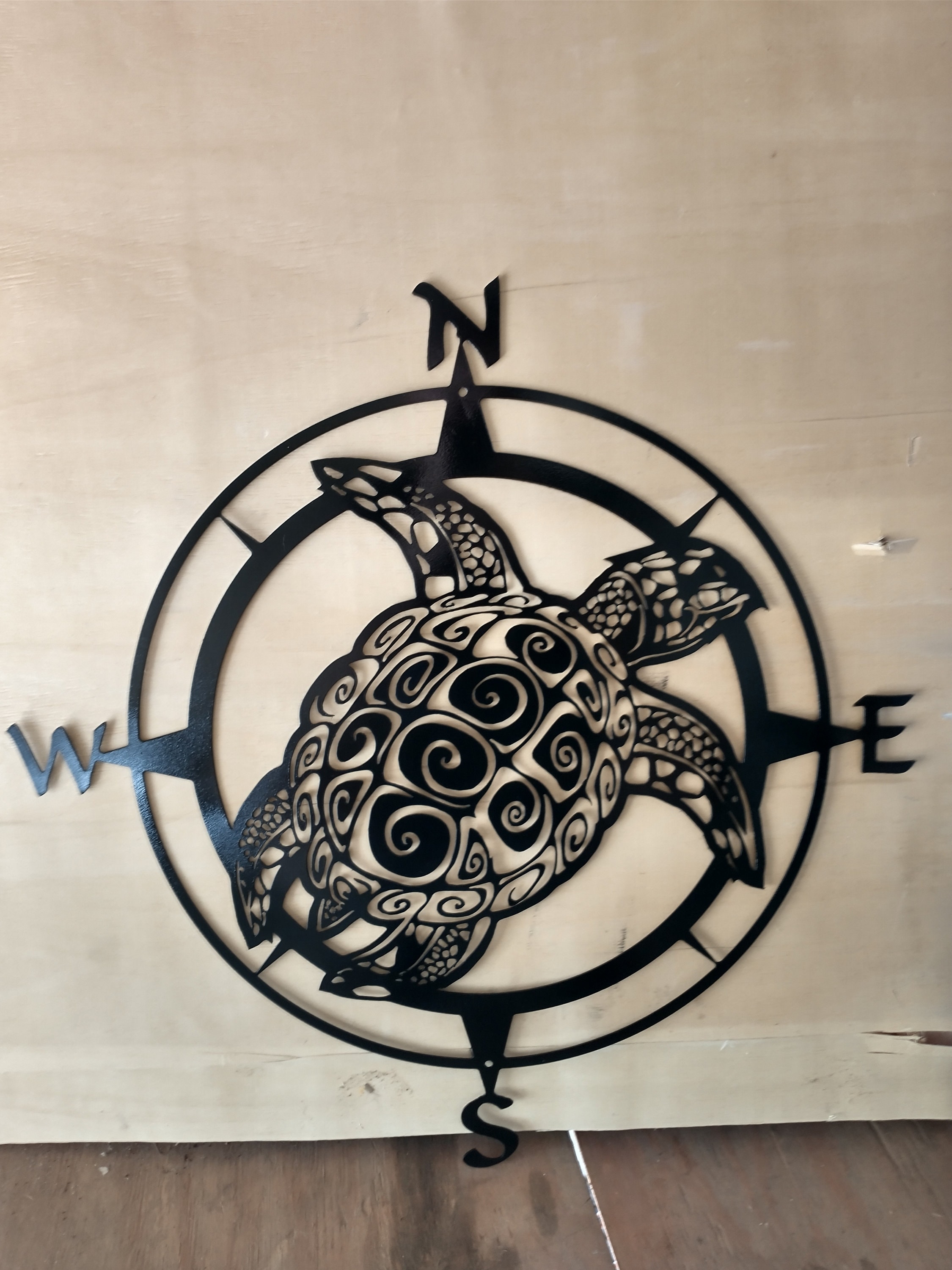 Compass Rose Sea Turtle DXF File Download - Etsy