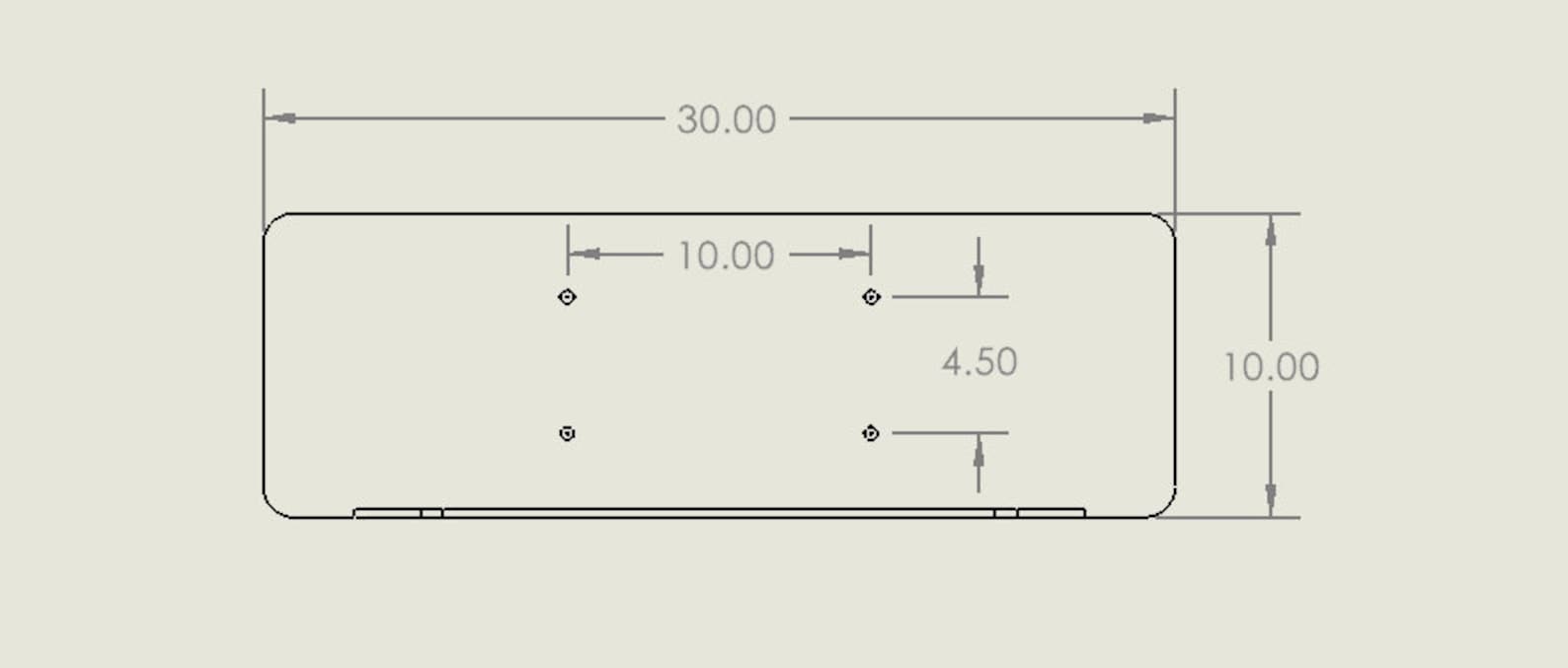 Universal Winch Plate DXF File - Etsy