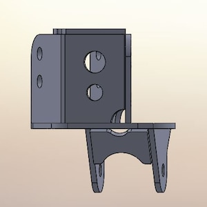 Dual Mount 4 Link Frame Bracket DXF File - Etsy