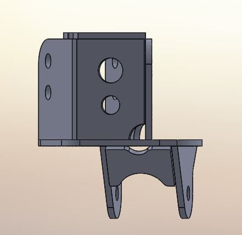 Dual Mount 4 Link Frame Bracket DXF File - Etsy