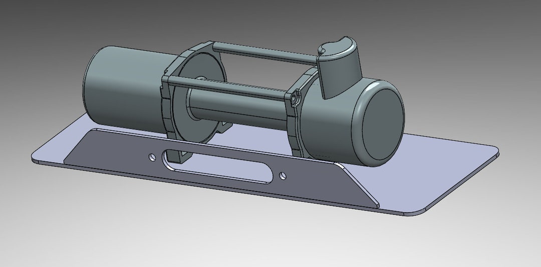 Universal Winch Plate DXF File - Etsy