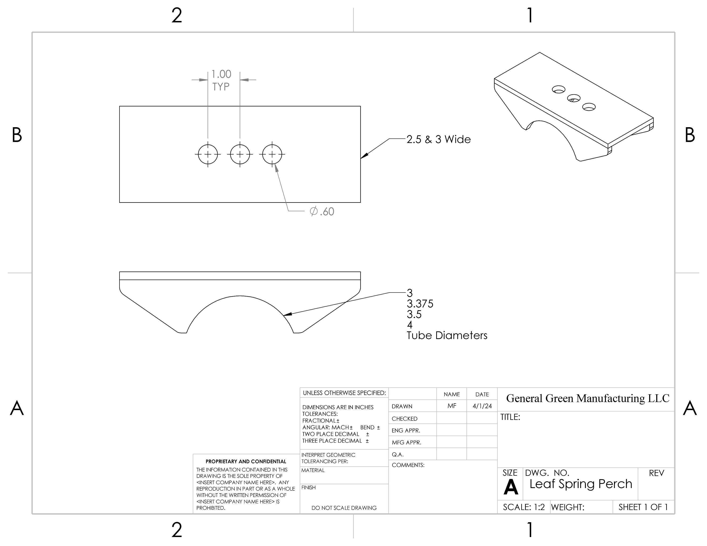 Leaf Spring Perch DXF File Package. - Etsy