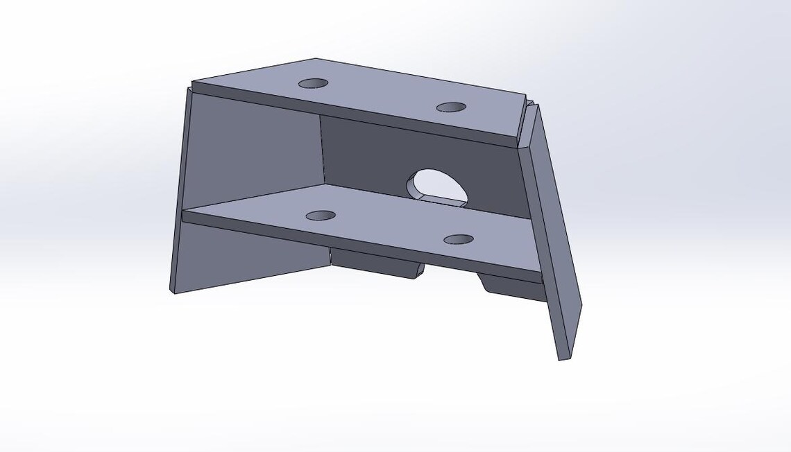 Horizontal Upper 4 Link Bracket DXF File - Etsy