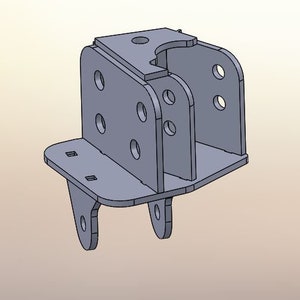 Dual Mount 4 Link Frame Bracket DXF File - Etsy