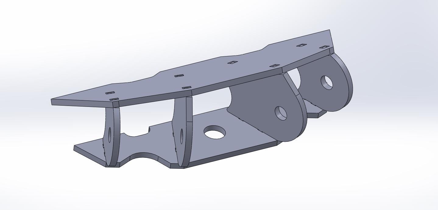 4 Link Tube Frame Mount DXF File Package - Etsy