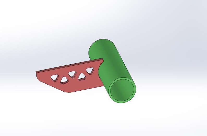 Flat Tube Mount DXF File - Etsy