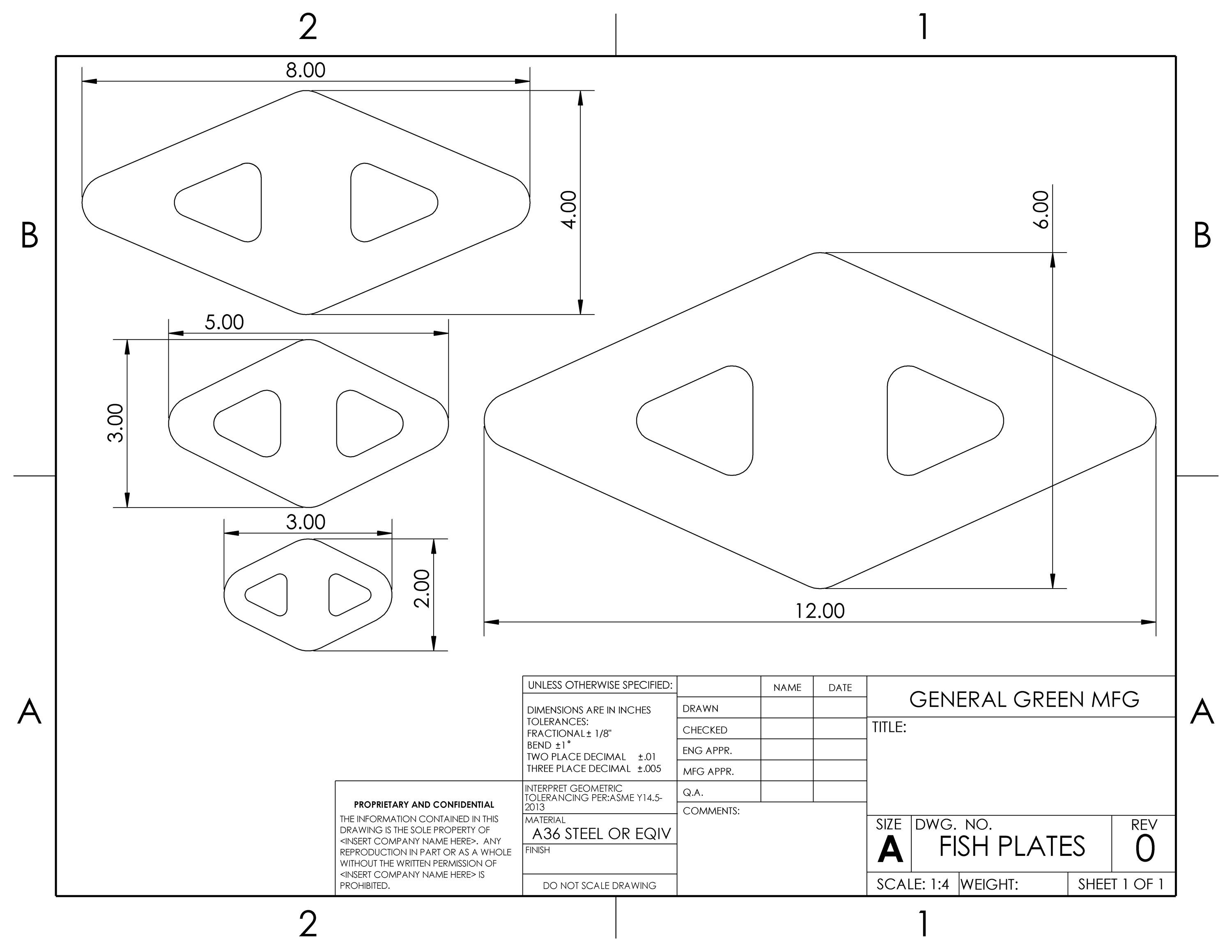 Fish Plate DXF File 4 Sizes - Etsy
