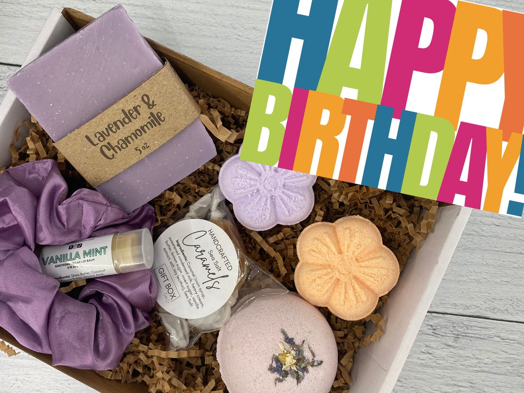 Happy Birthday Spa Gift Box Set Self Care Package Gift for Her Bath ...