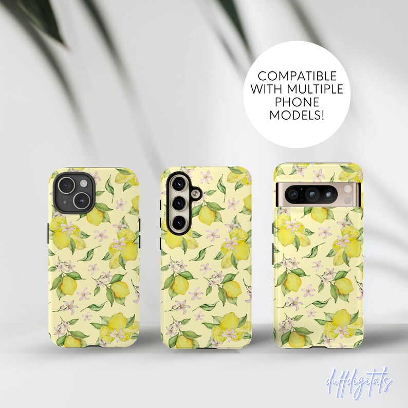 Yellow Lemon Collage Phone Case, Fruit Phone Case, Summer Lemon, iPhone ...