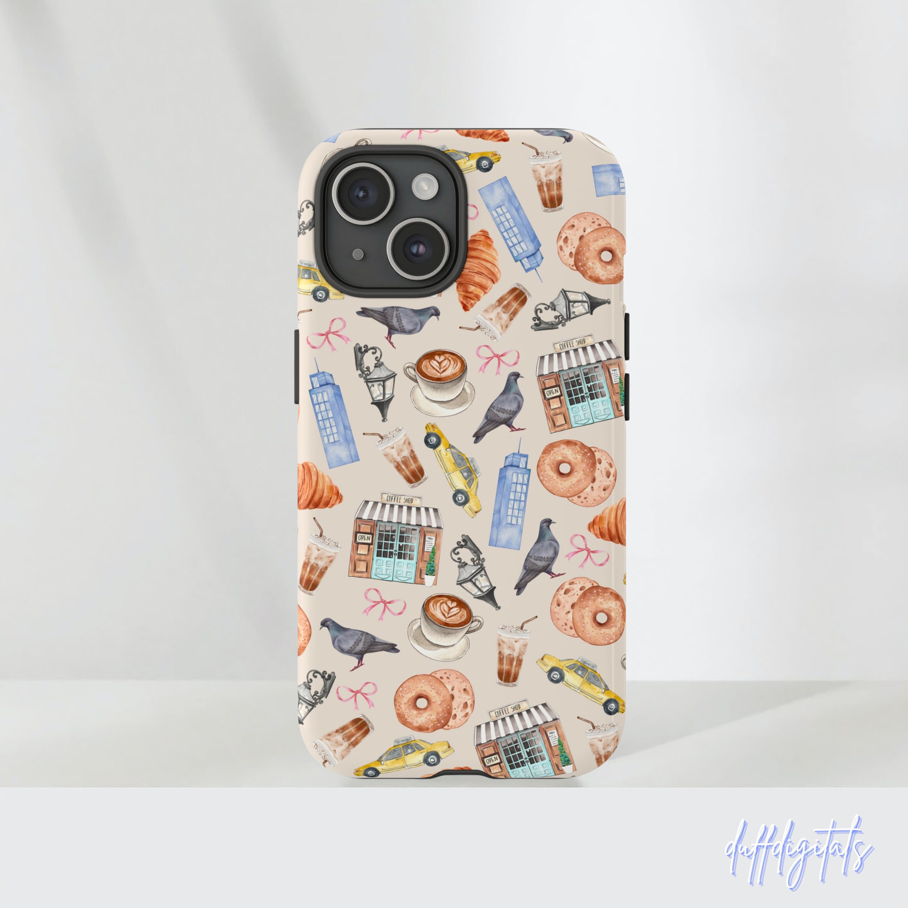 City Girl Cute Collage Phone Case, Coffee Lover, Cute Coquette Case ...