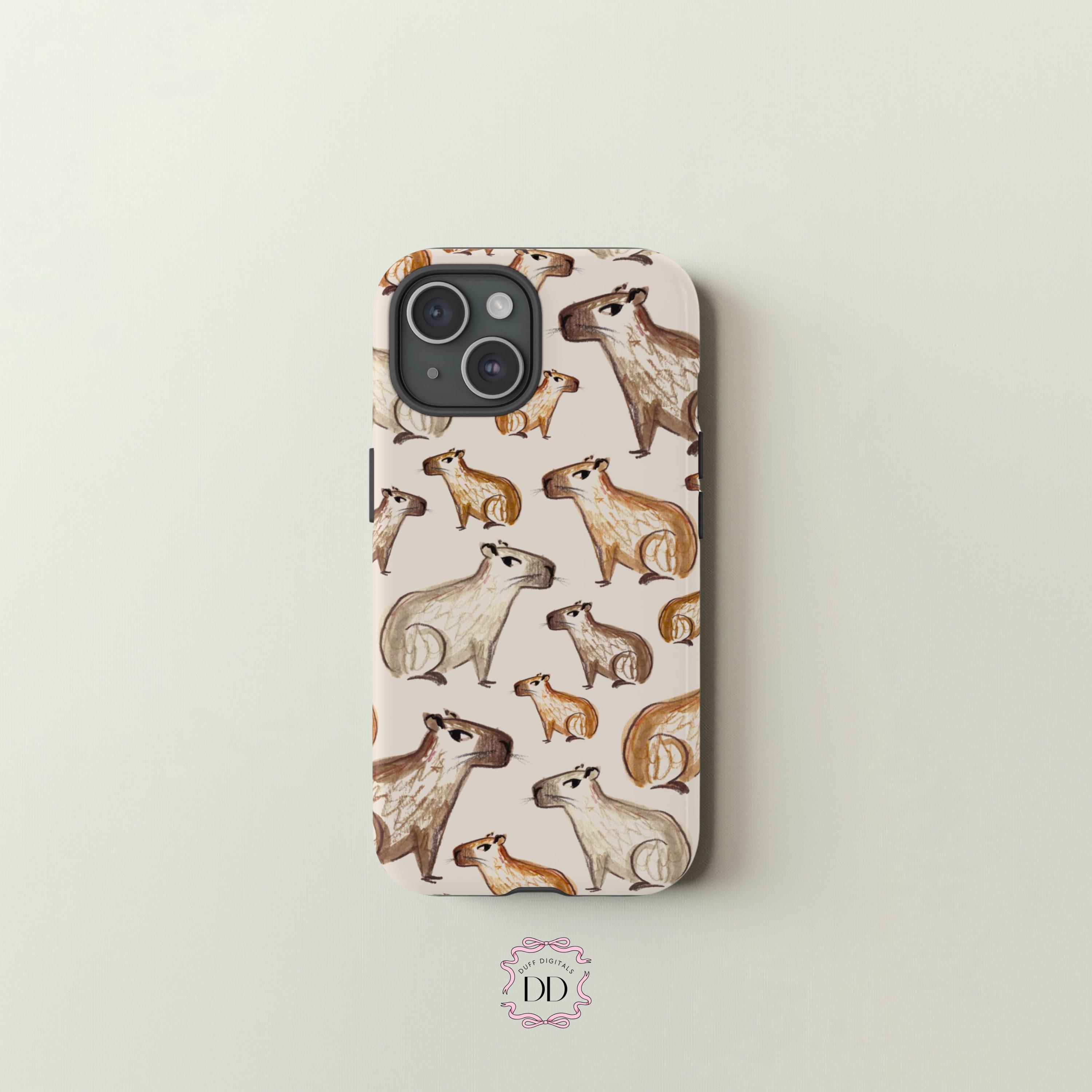Cute CAPYBARA Phone Case, Capybara Animal Gift, Capybara Mom, iPhone 17 ...