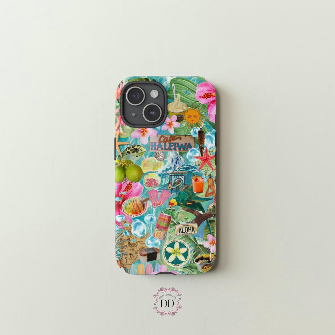 Hawaii Collage Phone Case: Island Vibes, Beach Summer - Etsy