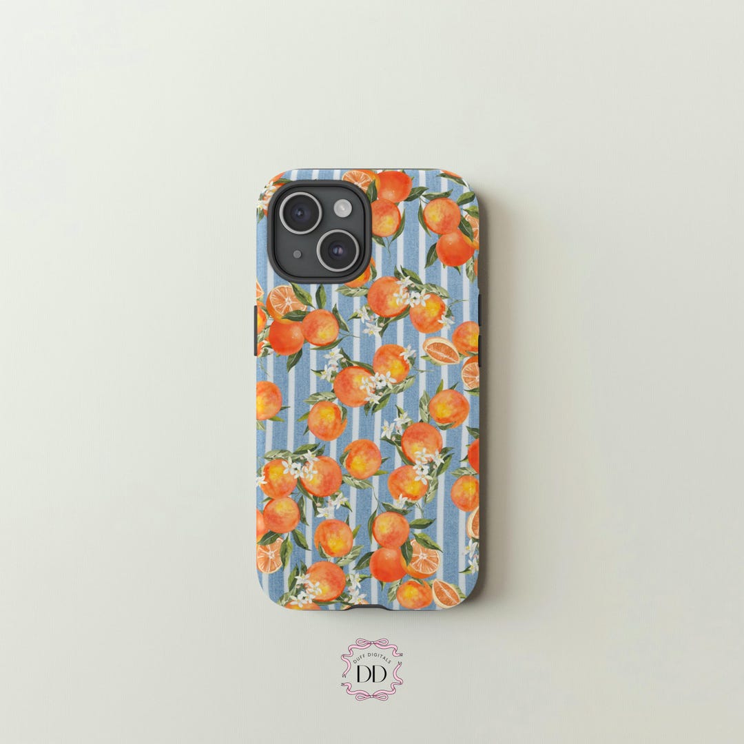 ORANGES Phone Case, Coquette Citrus Fruit, iPhone 16 15 14 13 12 11 Pro ...