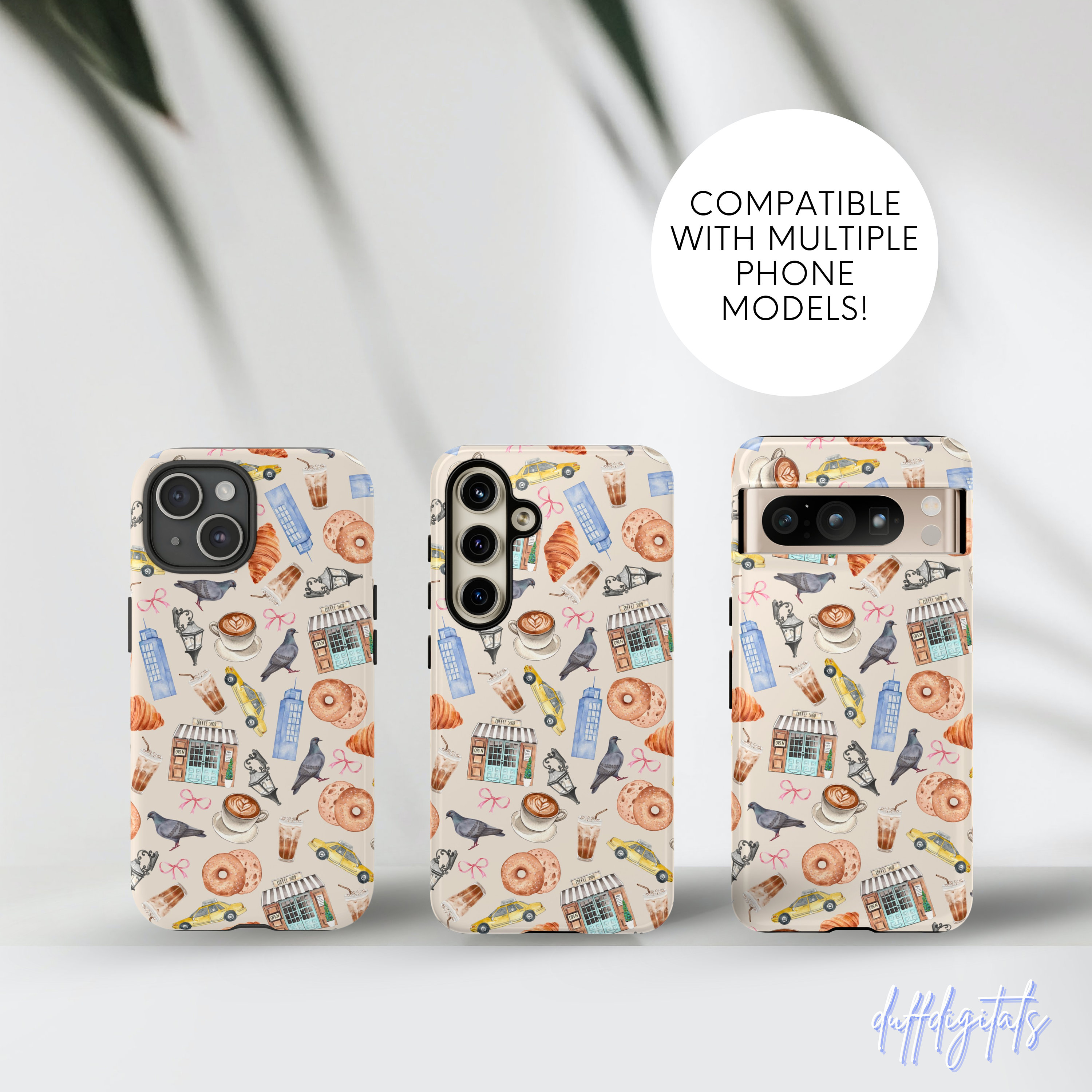 City Girl Cute Collage Phone Case, Coffee Lover, Cute Coquette Case ...