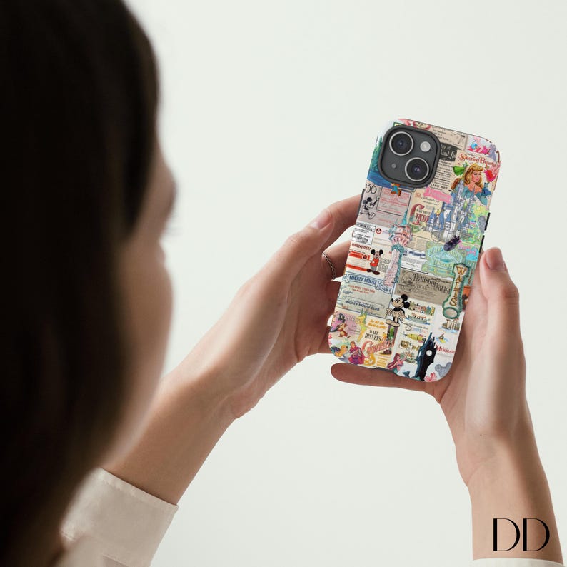 VINTAGE DISNEY World Phone Case, Magic Kingdom, Disney Princess, Mickey ...
