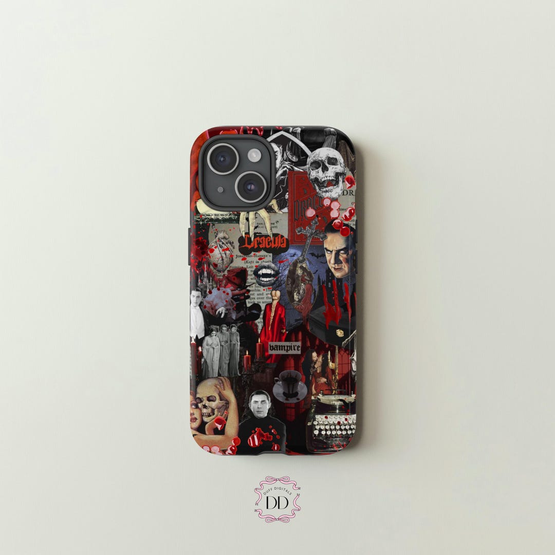DRACULA Vampire Phone Case, Spooky Monster Halloween, Gothic Horror ...