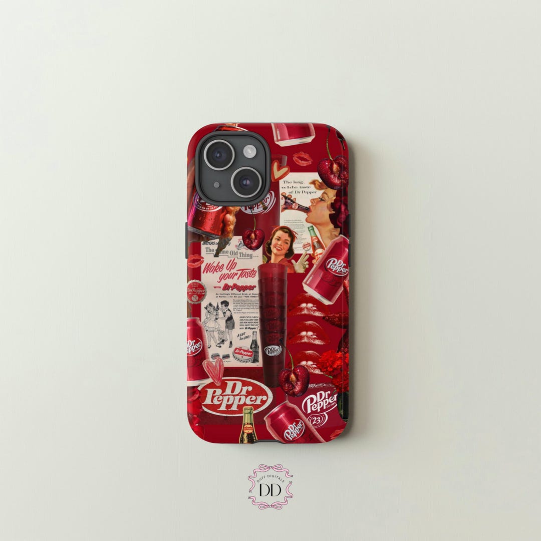 DR PEPPER ADDICT Phone Case, Dr Pepper Coquette, Funny Dr Pepper ...