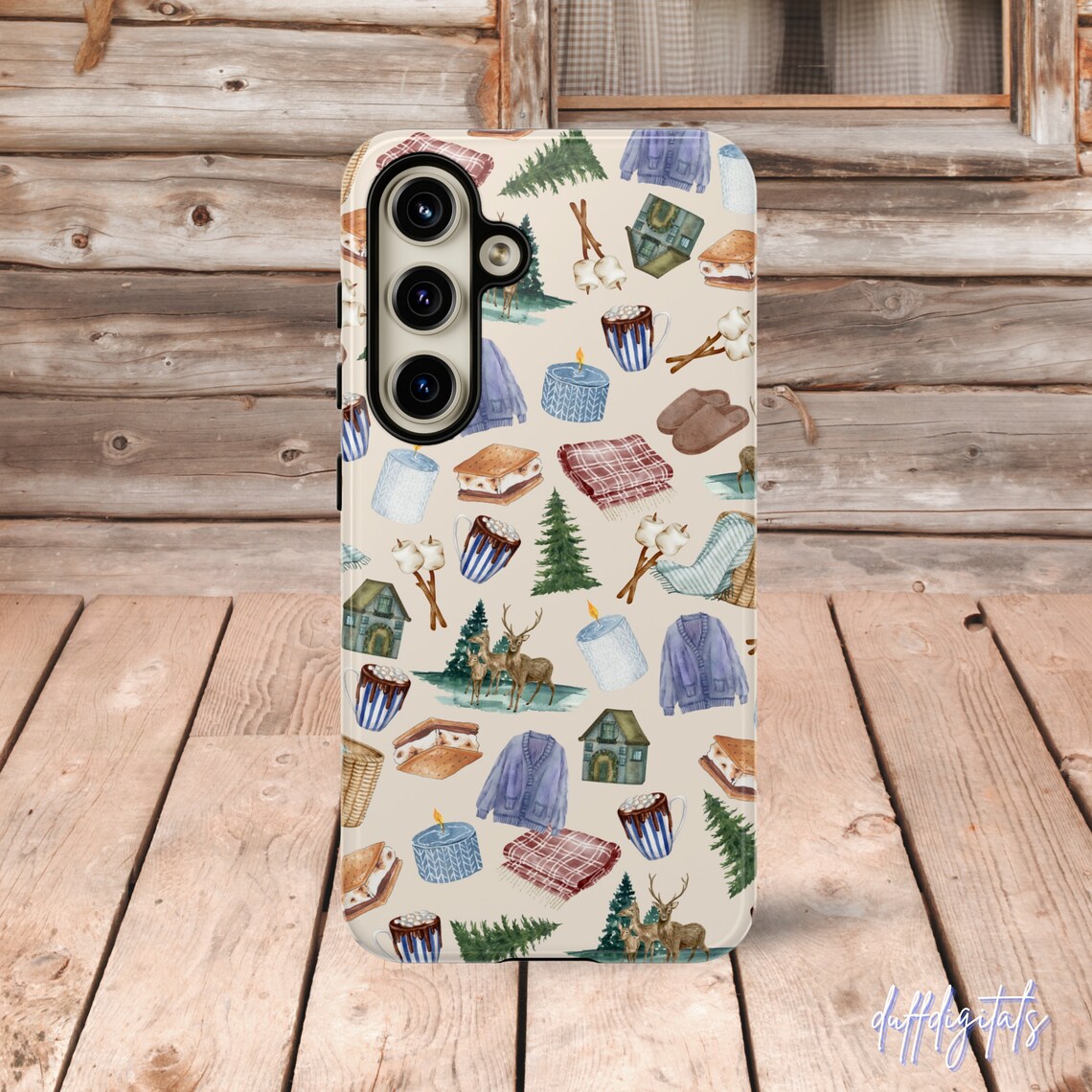 Cozy Cabin Collage Phone Case, Preppy Aesthetic iPhone 11 12 13 Mini 14 ...