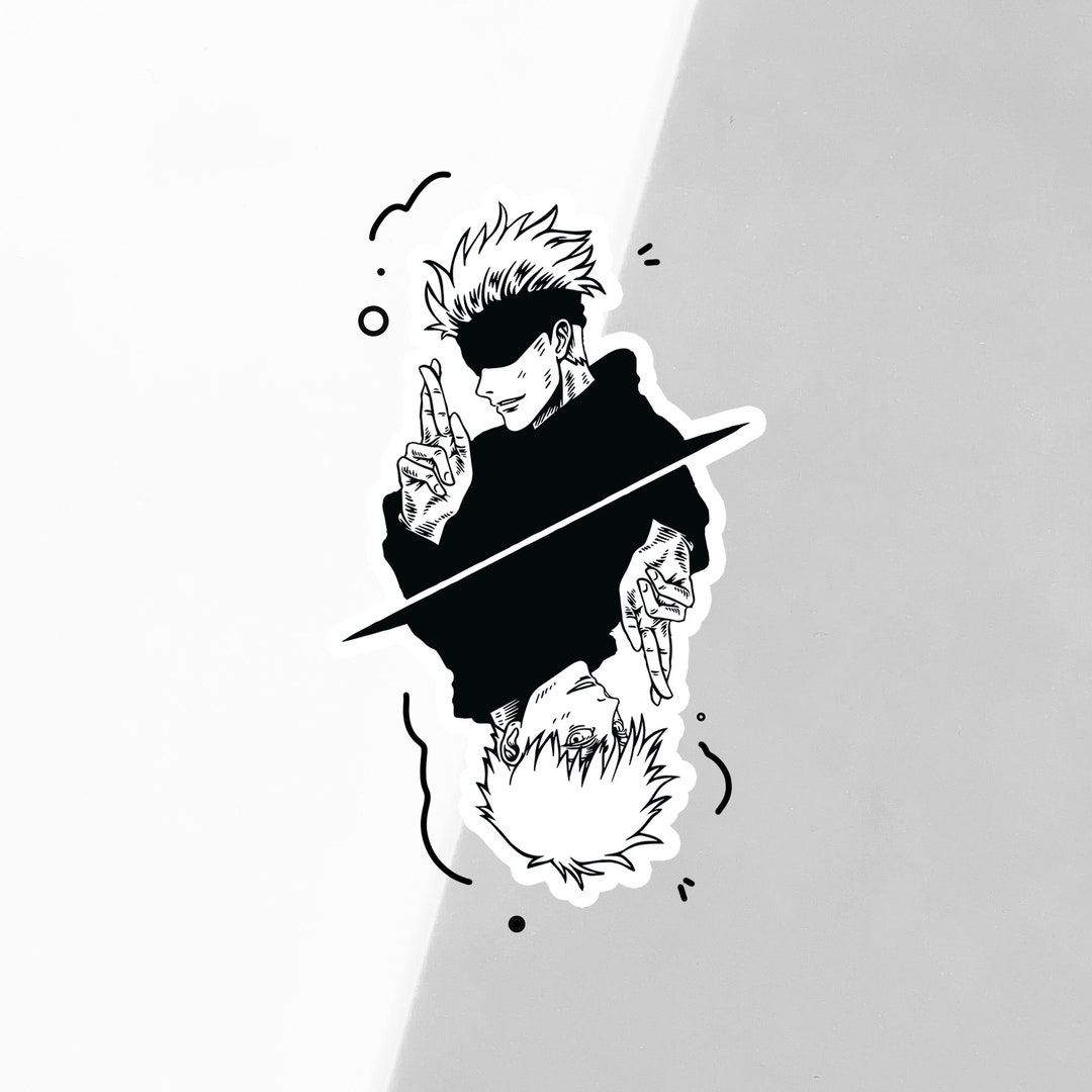 Sorcerer Spirit Fighter Two Worlds Gojo Sticker Manga and Anime Study ...