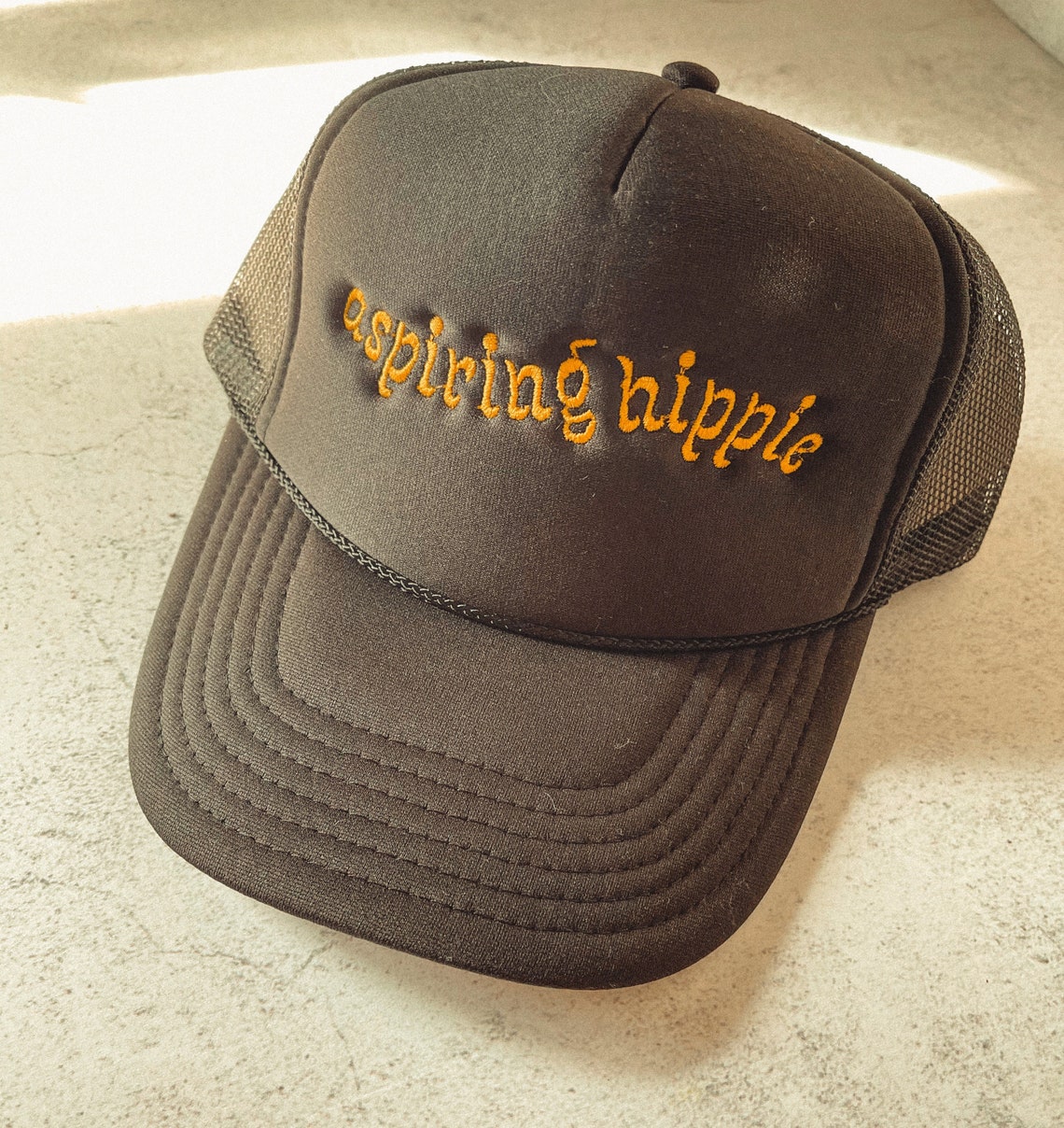 Aspiring Hippie Trucker Cap Boho Hat Womens Trucker Hat Embroidered ...