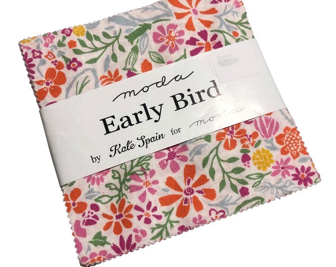 Early Bird From Moda Fabrics Charm Pack by Kate Spain 42 5" Squares ...