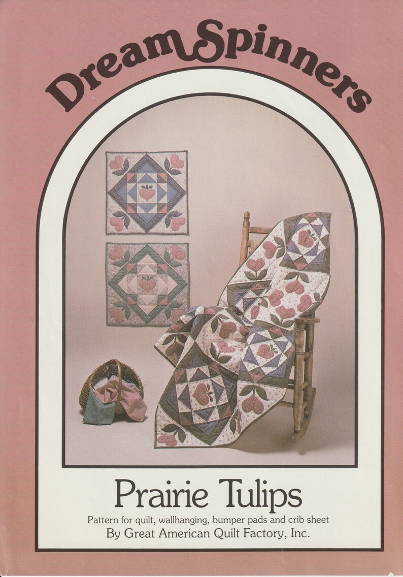 Dream Spinners Prairie Tulips 45" X 67 1/2" Quilt or 23" Wall Hanging ...