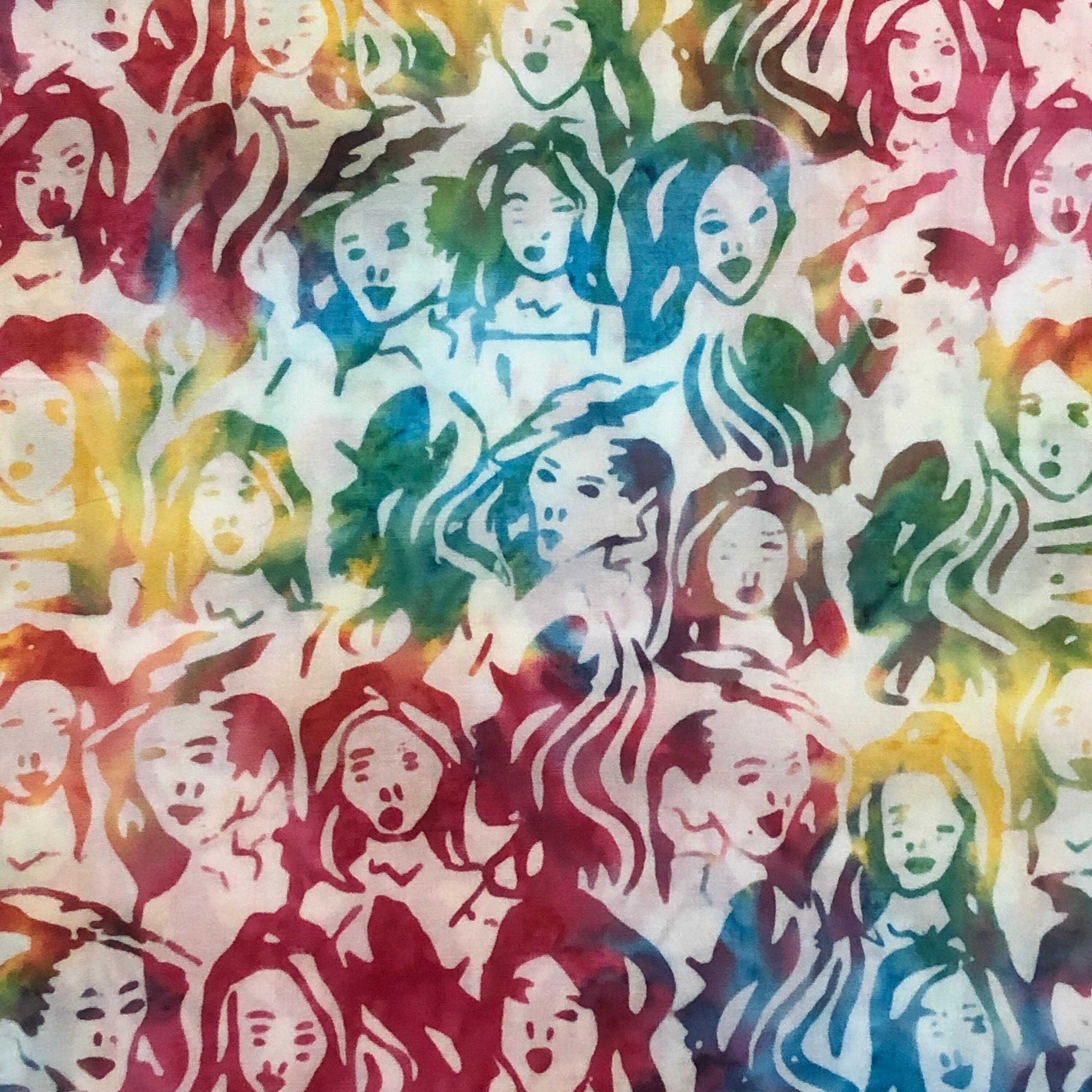 Anthology Glamour Boutique Batiks Collection Faces 9078Q1 BTY - Etsy