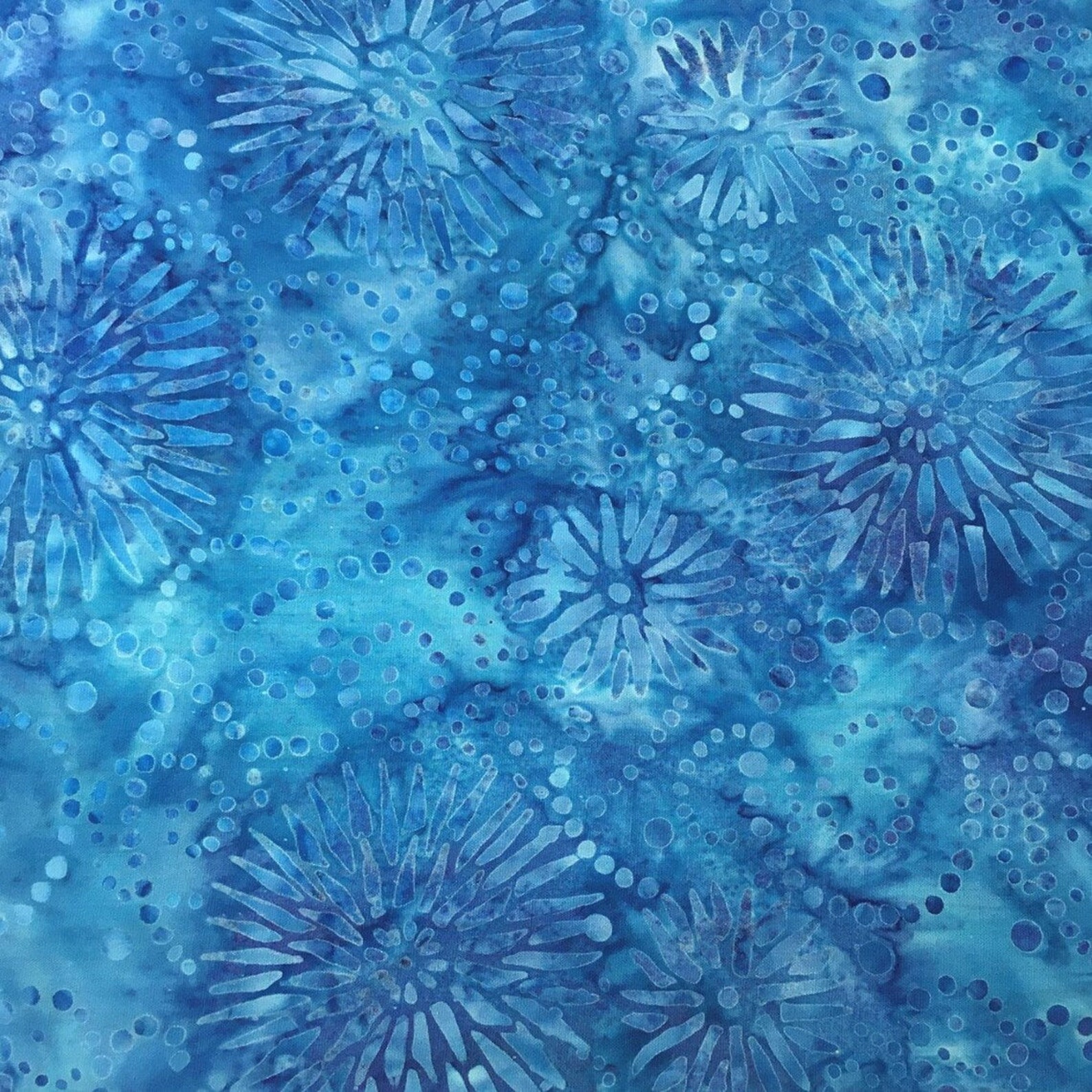 Wilmington Batik Prismatic Color Splash 22149-446 Blue Purple Cotton ...