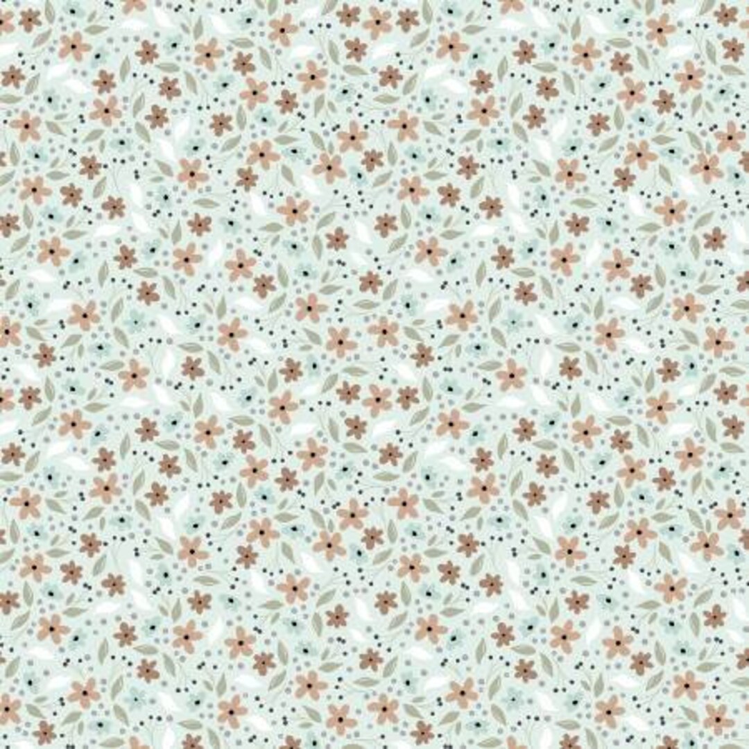 Poppie Cotton Cicely Green Floral House and Home Cotton Fabric BTY - Etsy