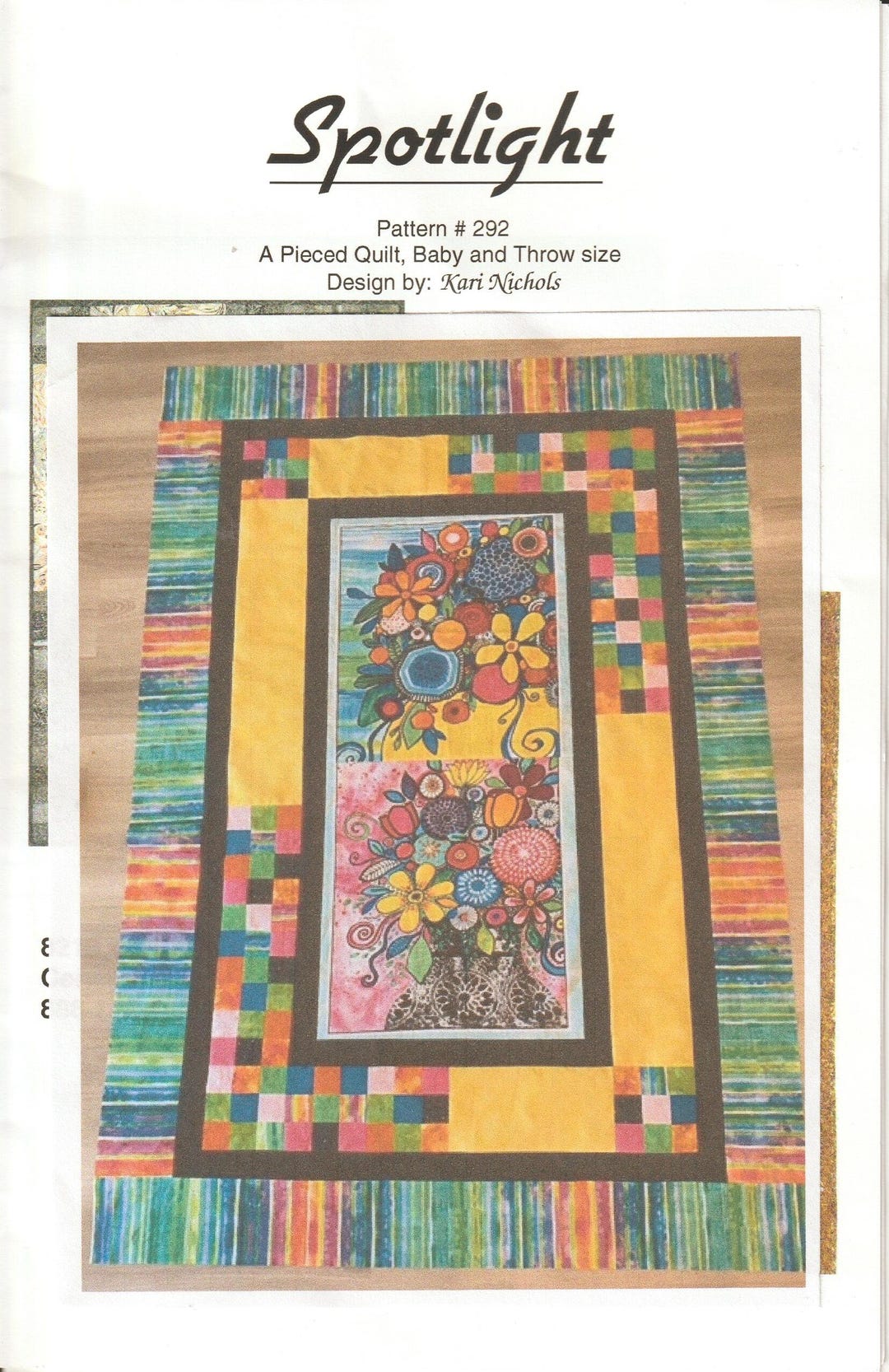 Spotlight Quilt Kit Fresh Cut Panel and Accent Fabrics P&B Fabrics - Etsy