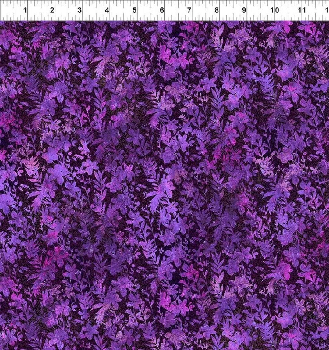 Jason Yenter Halcyon Fields Purple 9HN-3 Cotton Fabric in the Beginning ...