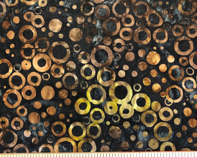 Artisan Batiks Rings & Dots Earth AMD-19074-136 Cotton Fabric Robert ...