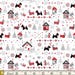Snow in Love Knit & Caboodle Collection Christmas Scottie Dogs on White ...