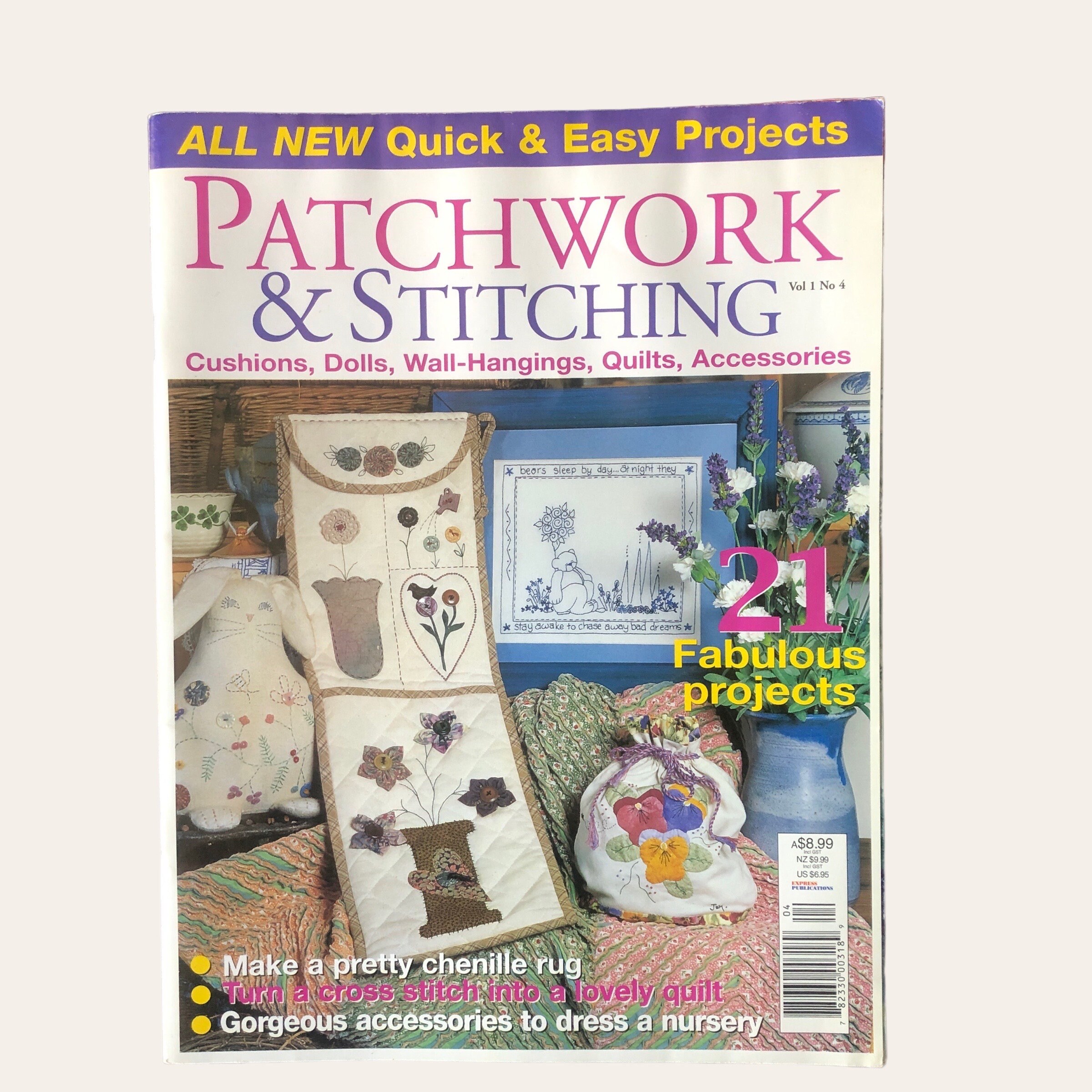 Patchwork & Stitching Magazines Back Issues Cushions Dolls Wall ...
