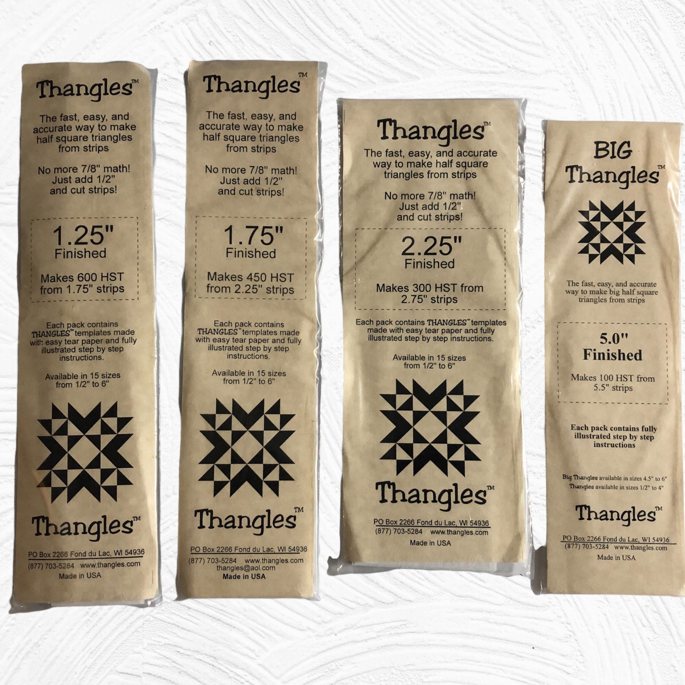 Thangles Fast Easy and Accurate Way to Make Half Square | Etsy