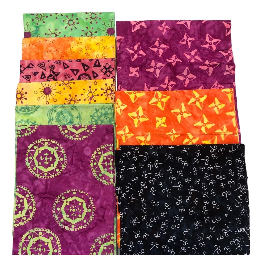 Mandela Magic Island Batik Cotton Fabric Designer Jackie Kunkel Pack of ...
